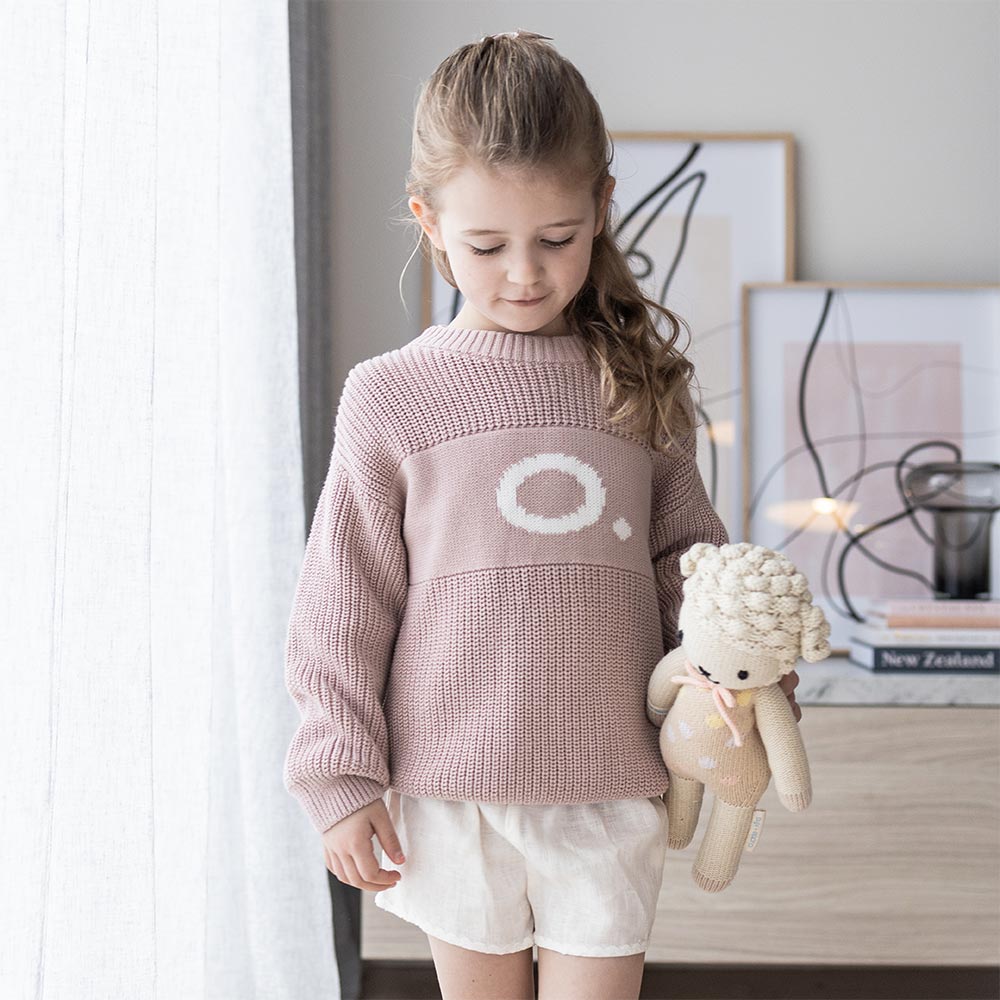 Personalised Knitted Letter Jumper | Ballet & Ivory – NAMELY CO