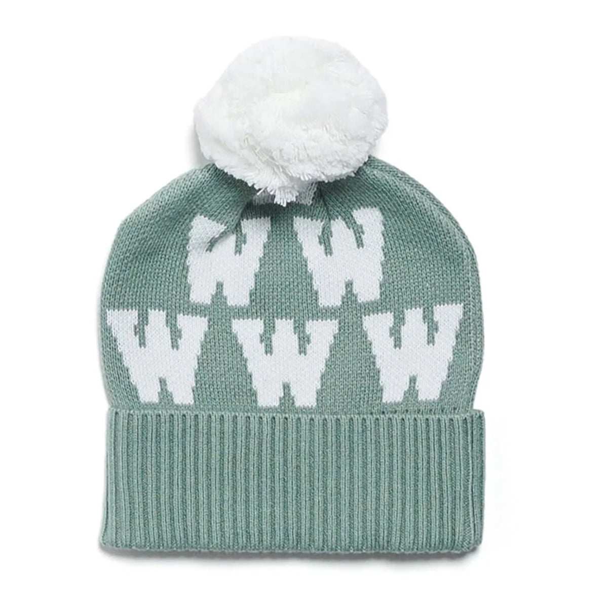 Personalised Knitted Alpha Beanie | Lily Pad & Ivory – NAMELY CO