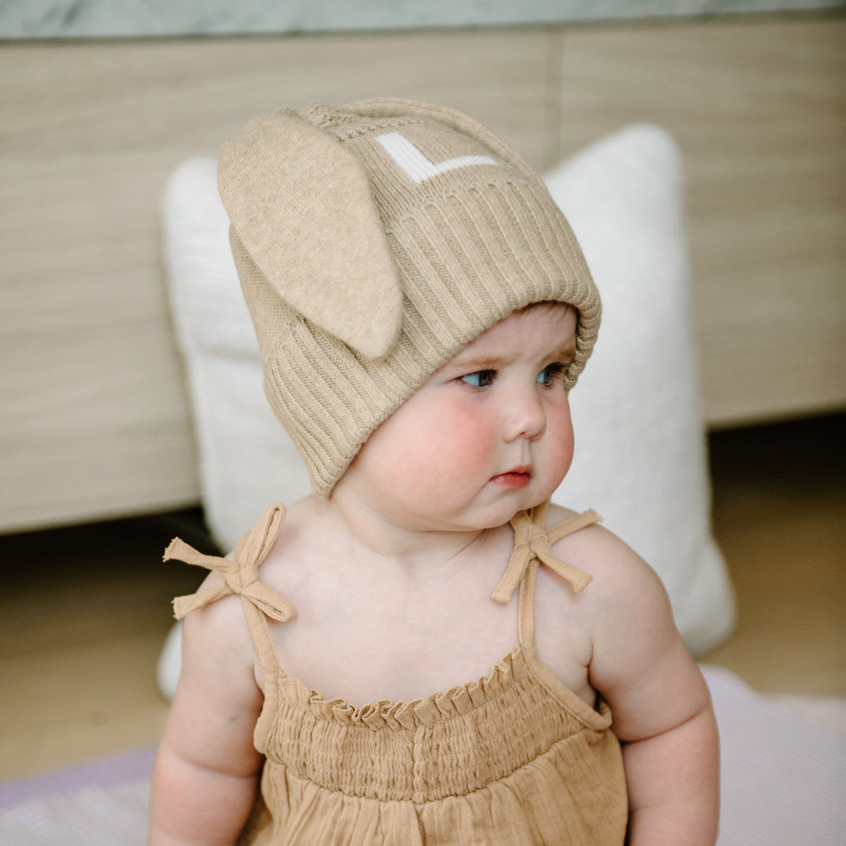 Personalised Bunny Beanie | Light Camel – NAMELY CO