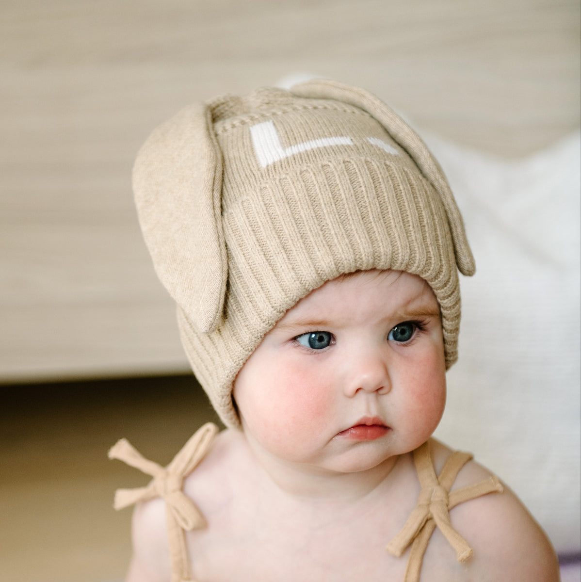 Personalised Bunny Beanie | Light Camel – NAMELY CO